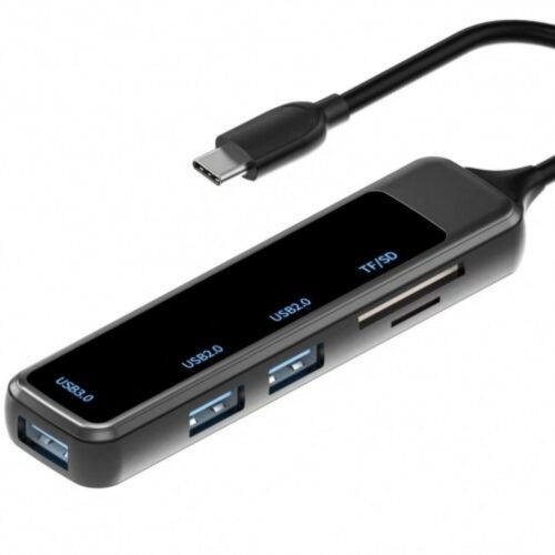 USB 3.1 Type C to USB 3.0 3 Port USB Hub with Card Reader | Techmania