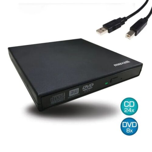 Maxell 199695 External Slim 8X DVD Writer, New (Retail Box) | Techmania